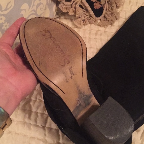 Splendid | Shoes | Splendid Tall Below Knee Black Suede Boots | Poshmark
